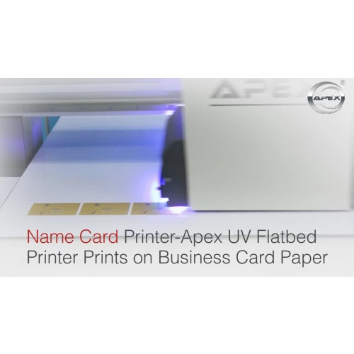 Name Card Printer-Apex UV Flatbed Printer Prints on Business Card Paper