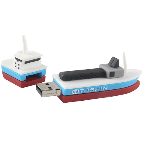 Custom branded logo boat shaped promotional usb thumb drives with ...
