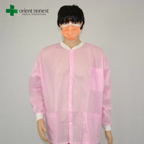 the best exporter for pink lab coat,antistatic disposable medical lab ...