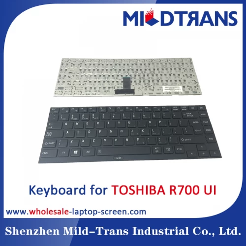 Teclado del ordenador portátil de la UI para Toshiba R700