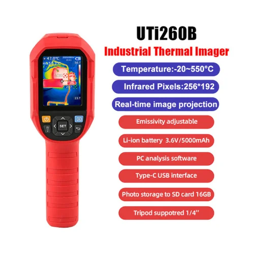 2022 New Released UTi260B HD 256*192 Pixels Industrial Infrared Thermal ...