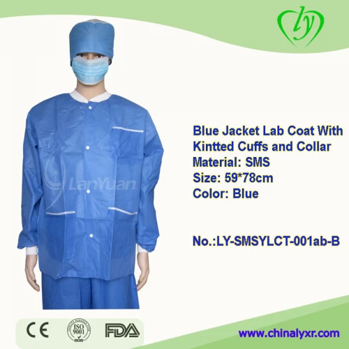lab coat,sms lab coat,blue lab coat,long sleeve lab coat,lab coat with ...