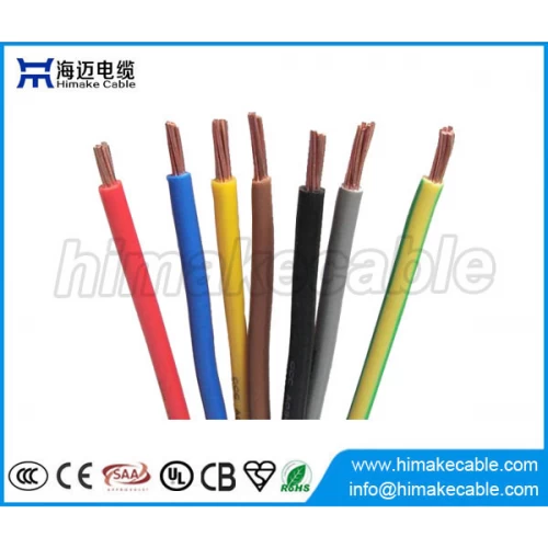 Copper conductor colored PVC electrical wire cable manufacturer China ...
