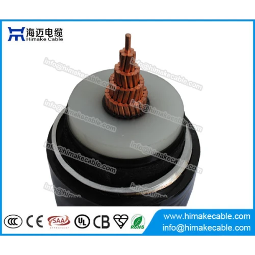 HV XLPE insulated corrugated Aluminum sheath Power Cables with rated ...