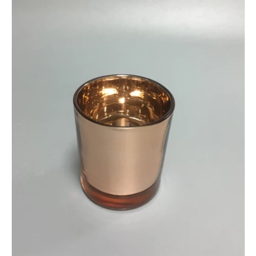 copper color glass candle jar on okcandle.com