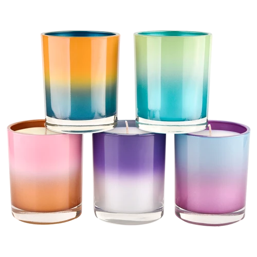 gradurated color decoration 10oz glass candle vessels,Sunny Glassware ...