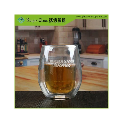 Double wall glass cup production process description