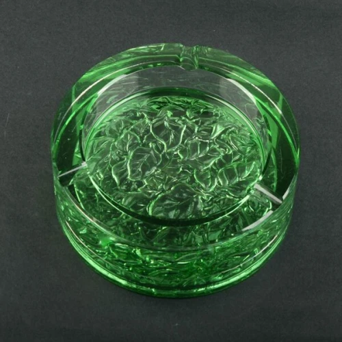 China glass ashtray factory unusual green ashtrays wholesale