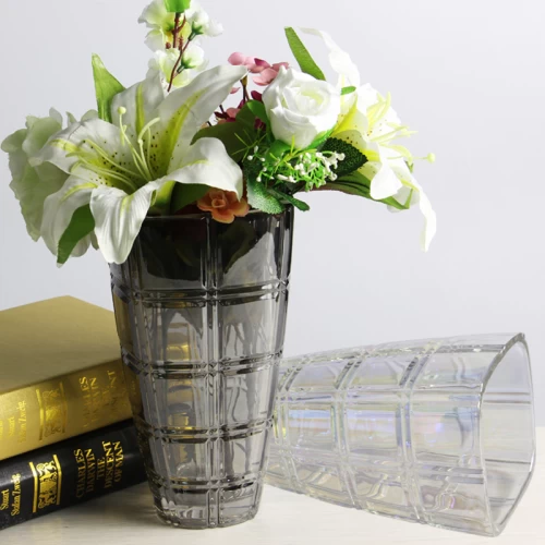 New products wholesale vases glass flower vases and electroplating ...