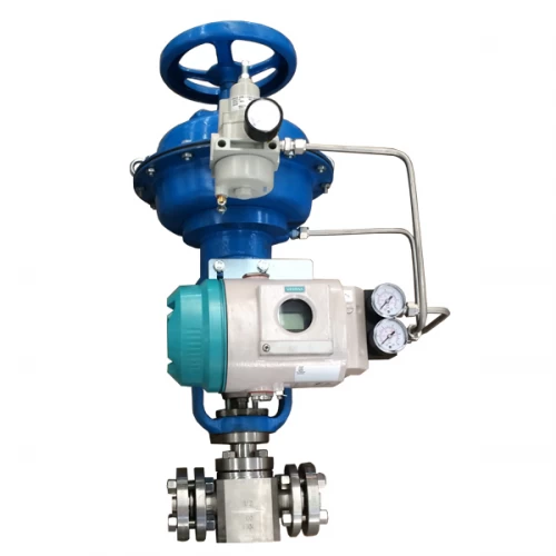High pressure pneumatic control valves, Siemens positioner control valves