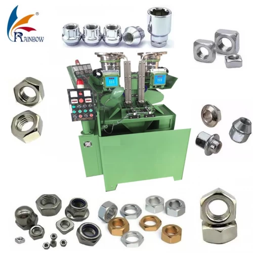 Automatic 2/4 spindle nut tapping machine high speed nut making equipment
