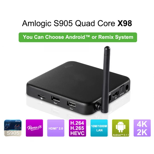 Versatile Entertainment: S905 TV Box with Remix and Android 5.1.1, 2G ...