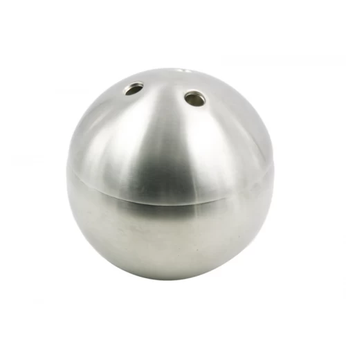 Stainless Steel Ice Bucket Double-Layer Sphere Shaped Ice Bucket