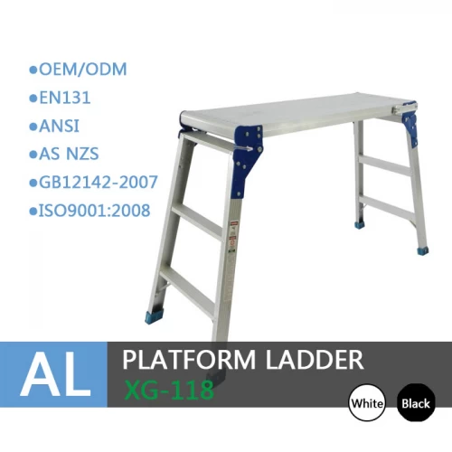 aluminum platform ladder，working platform ladder，desk ladder