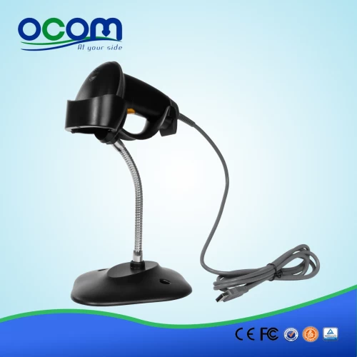 200scan/s auto sence mini usb barcode scanner laser with stand