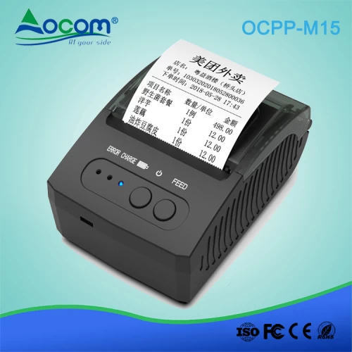 Bluetooth 58mm Mini Thermal POS Printer For Taxi Ticket Receipt Printing