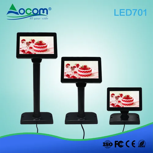 7inch Pos Second Display Supermarket Customer Display