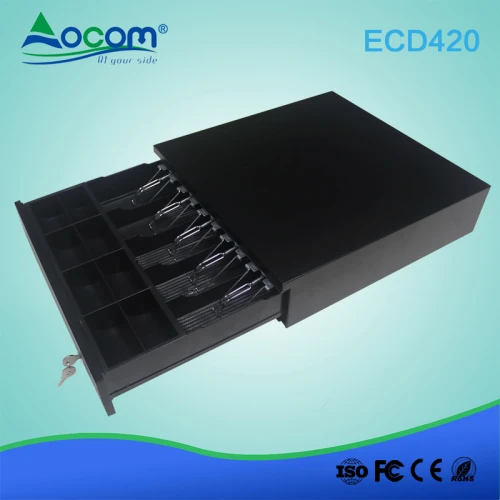 ECD420 Electronic Metal Stainless Cash Box POS Cash Register Machine ...