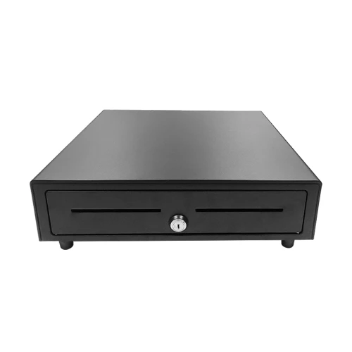 High quality automatic open Metal 410mm width Electronic money box