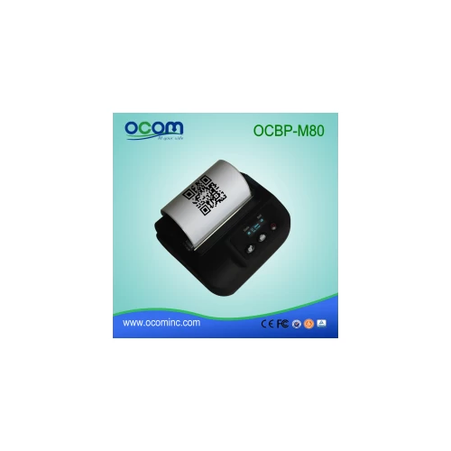OCBP-M80: mobile wireless barcode printer, sticker label printer