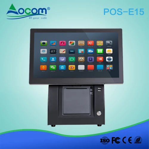 POS E15.6 15 inch Android tablet with Built-in printer POS Terminal
