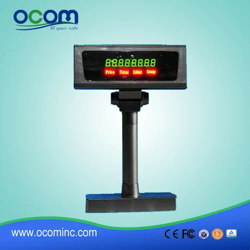 POS led 7 segment display customer display pole