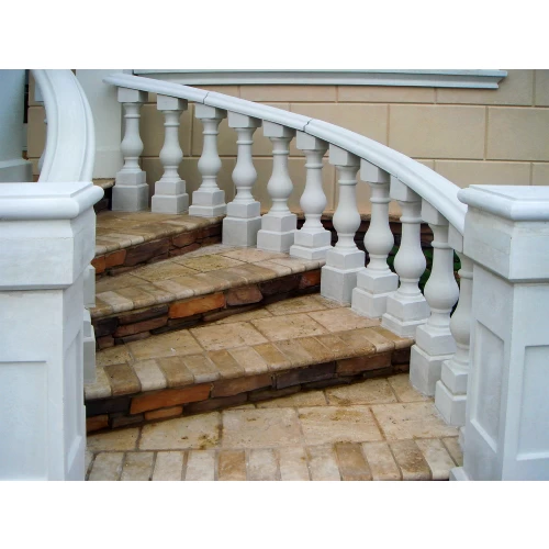 Decorative railing and balusters, balusters for garden, outdoor PU ...
