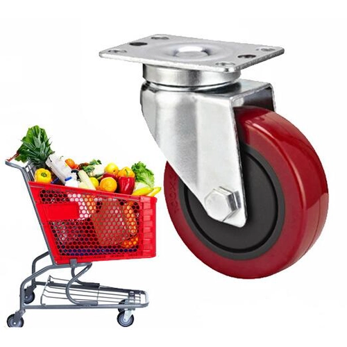 Polyurethane foam manufacturer shopping carts wheels, skid cart PU ...