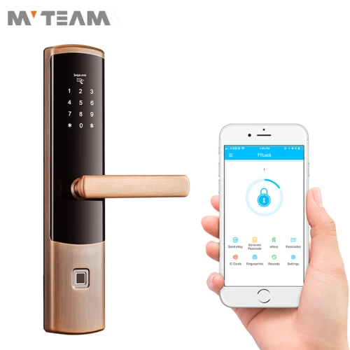 High Security Fingerprint Intelligent Remote Control Bluetooth Door ...