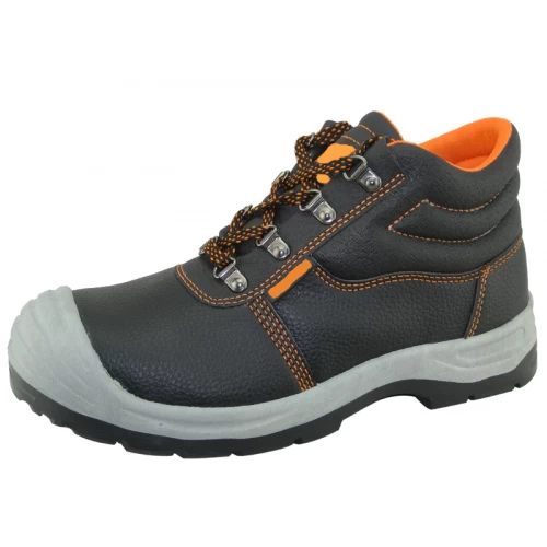 Artificial leather pvc sole cheap safety shoes