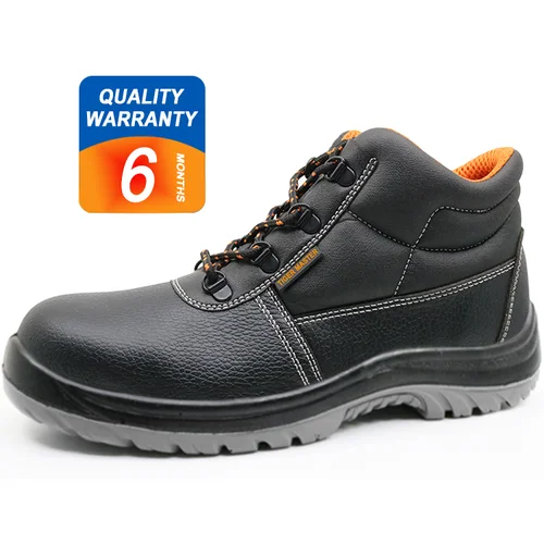 anti static leather safety boots with steel toe