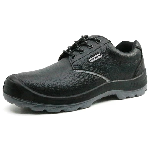 slip resistant steel toe rubber out sole mining safety shoes for work