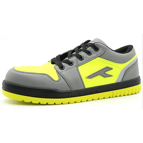 anti slip light weight composite toe metal free airport working shoes