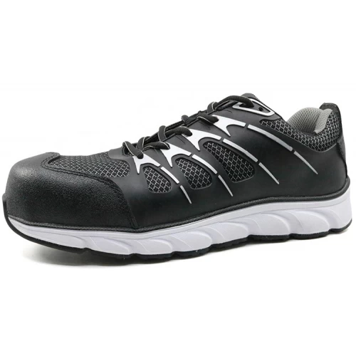 metal free lightweight composite toe anti slip airport safety shoes