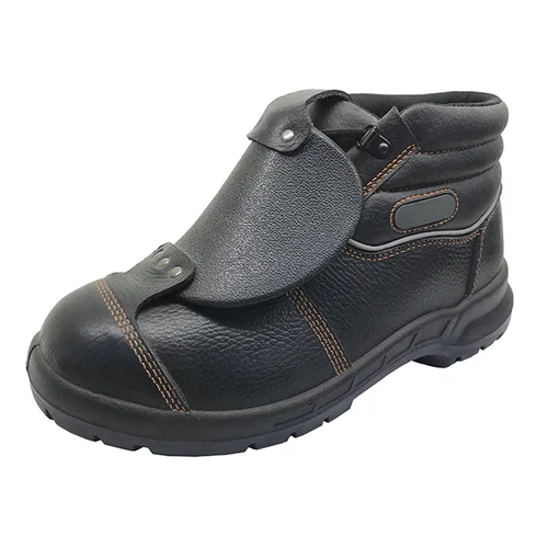 Leather Steel toe antistatic welding shoes safety for work