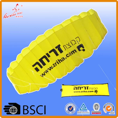 dual line inflatable kitesurfing traction power kites for promotion