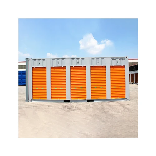 Shipping Box In The Form Of A Rolling Door Is Designed For Storage