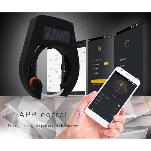 Omni Smart Bike Lock, Keyless,Theft Alert,Solar-Powered,Simple and ...