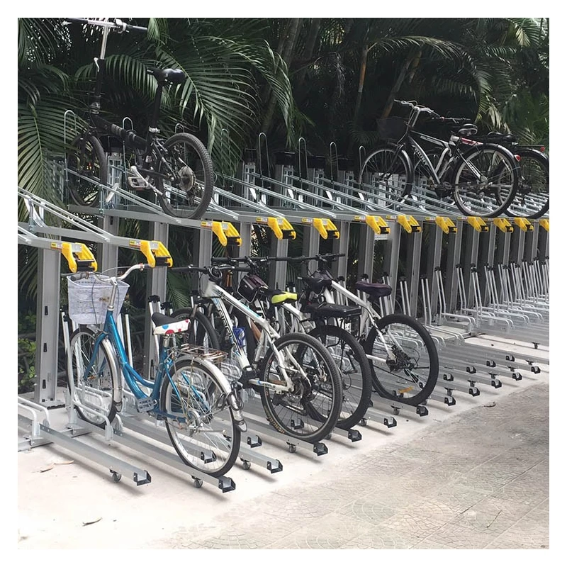 Smart Double Decker Bicycle Racks With Lock | China Bike Rack Manufacturer