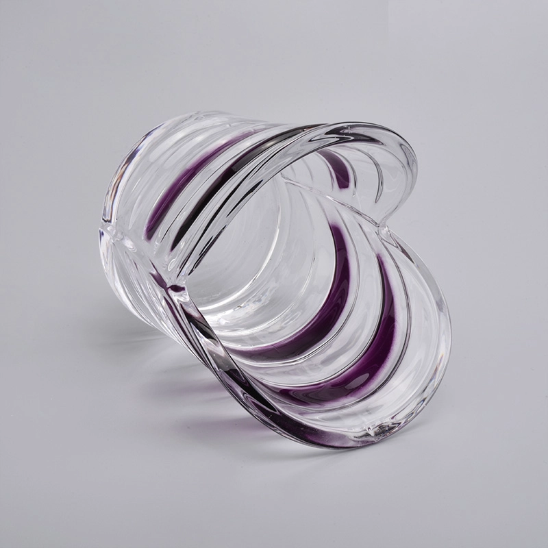 flower shape unique design glass votive jars on okcandle.com